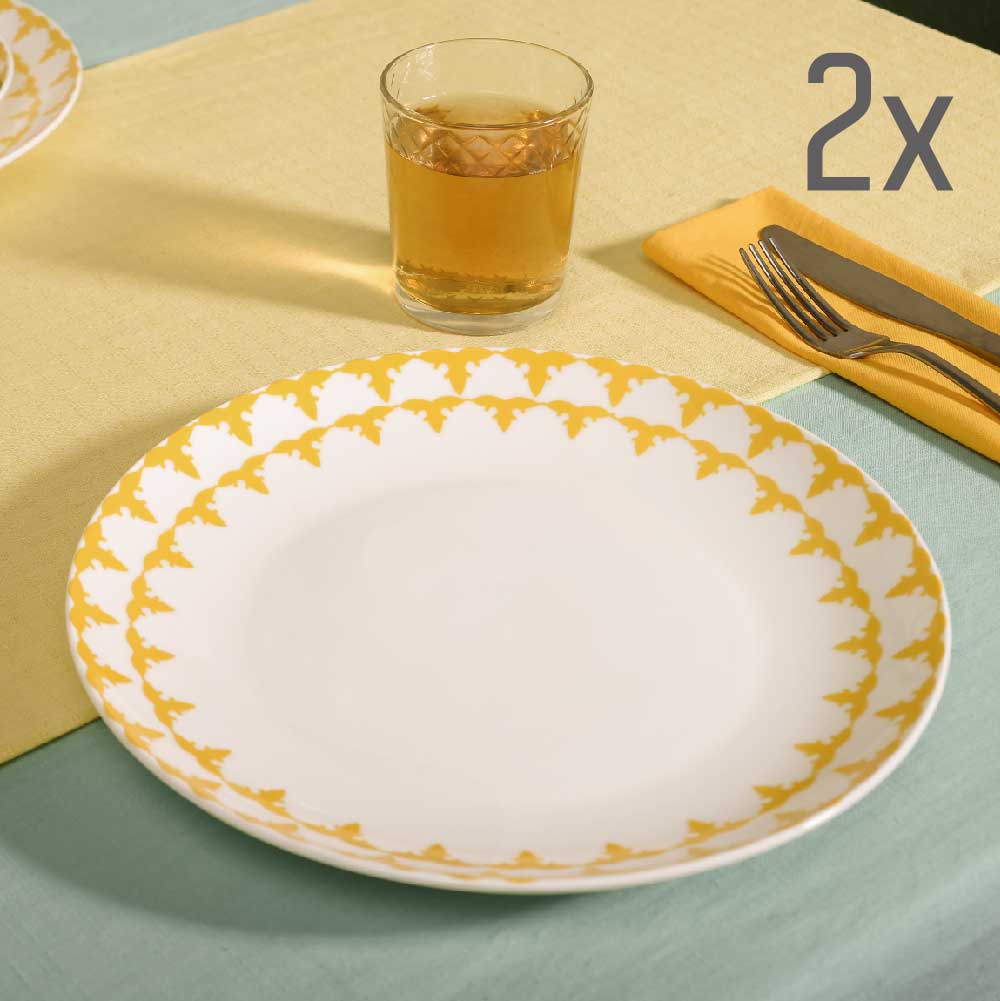 Plate (2 pcs) - Mariam Martha - Porcelain - 25cm - BlueTabla