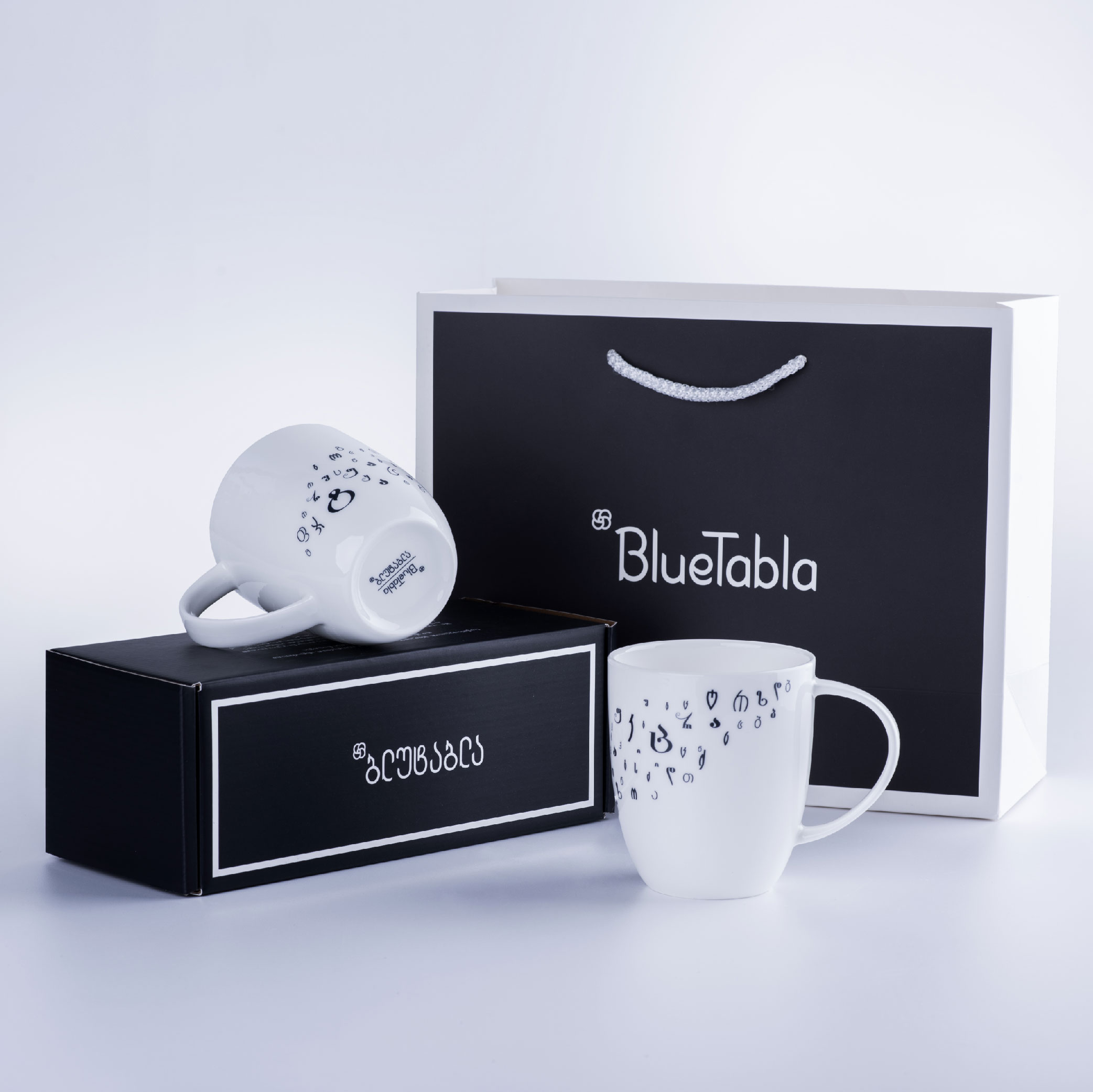 Mug (2 pcs) - Zen - Porcelain - BlueTabla