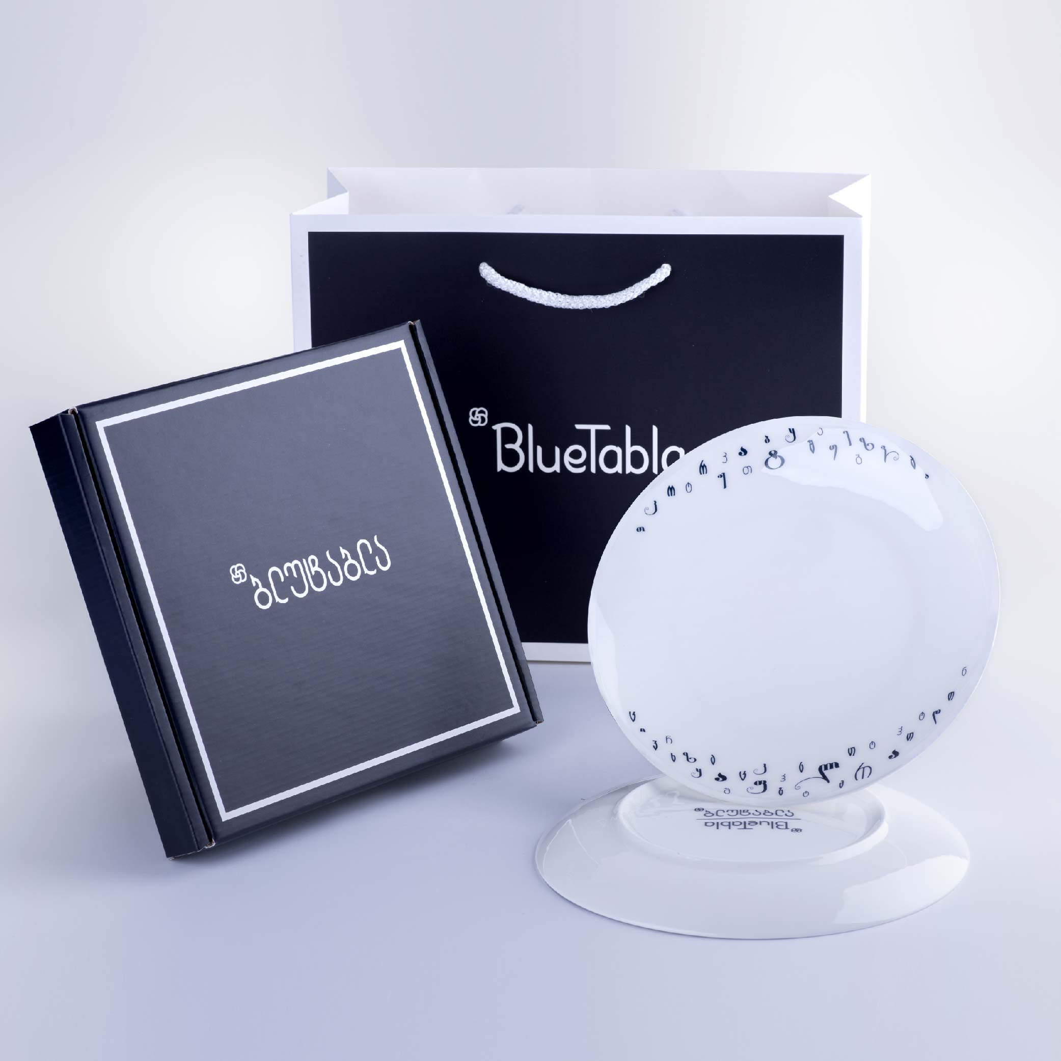 Set (8pcs) - Zen - Porcelain - BlueTabla