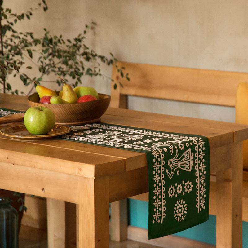 Runner - Kala - Green - 175x35 cm - BlueTabla